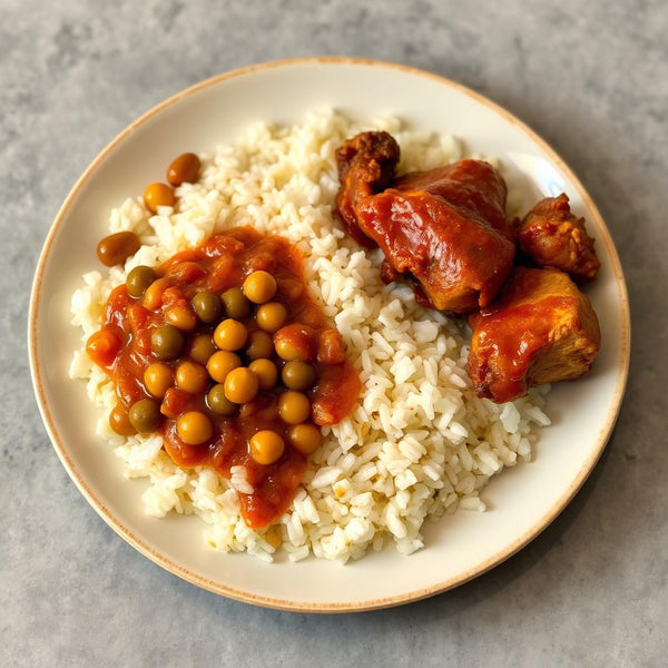 FN056- Arroz con Gandules, Pernil al Caldero y Amarillos – Fitted Nutrition